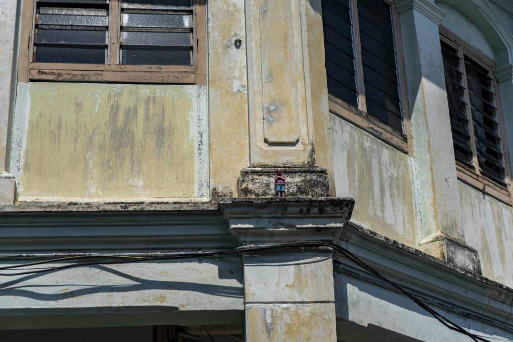 Cement Eclipses at Georgetown Festival. Penang, Malaysia | Isaac Cordal