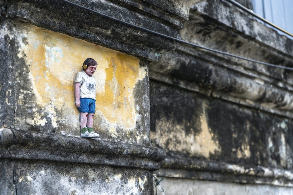 Cement Eclipses at Georgetown Festival. Penang, Malaysia | Isaac Cordal