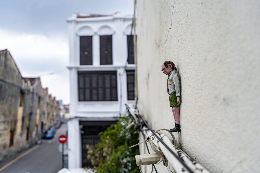 Cement Eclipses at Georgetown Festival. Penang, Malaysia | Isaac Cordal